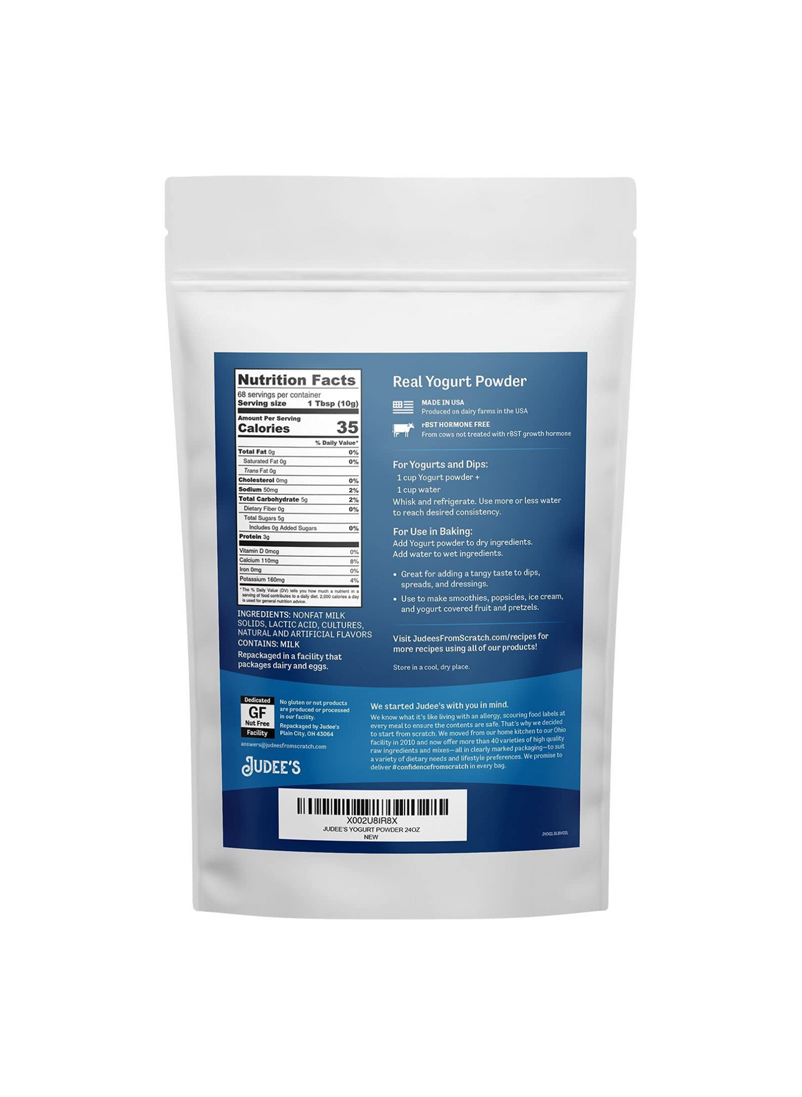 Yogurt Powder – Judee's Gluten Free