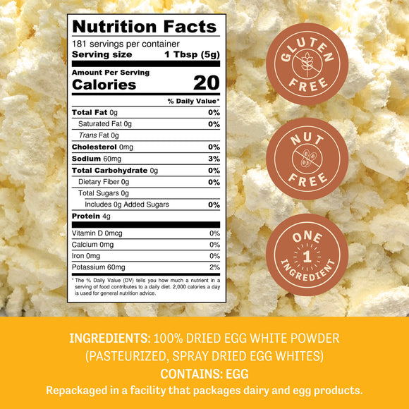 Dried Egg White Powder | Pure Protein for Baking & Keto | Judee’s ...